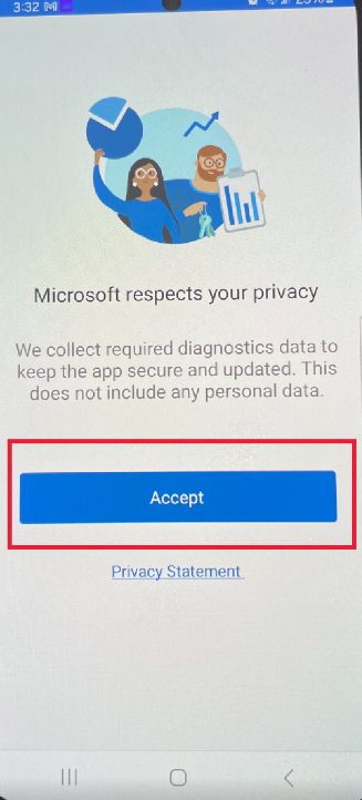 Login - Microsoft Authenticator Setup - Android