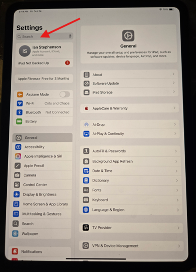 Why is the iPad not recognizing the Kosmos probes?